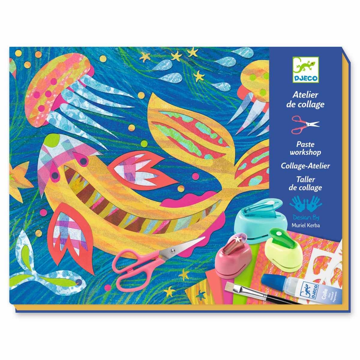 Djeco Collage Atelier Zeichnen mit Papier 8+ | Malsets | Malen und ...
