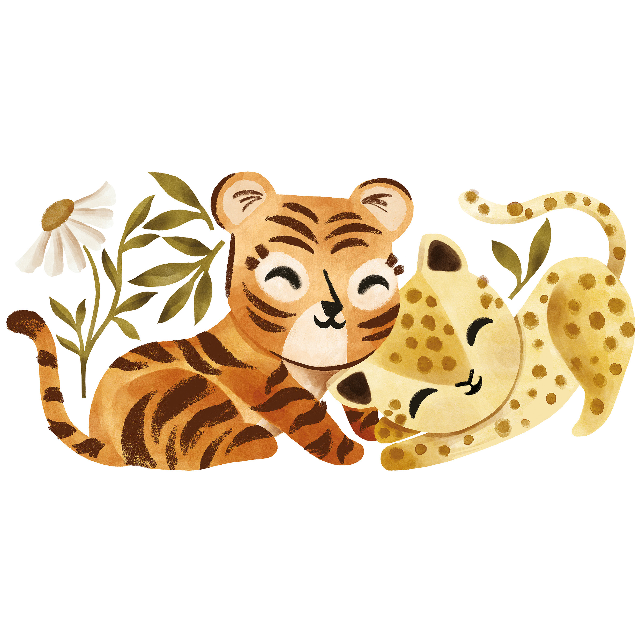 Lilipinso XL Wandsticker Tiger und Gepard | Wandsticker ...